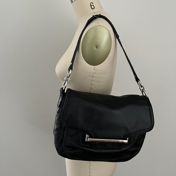 Coach | Bags | Coach Taylor Black Leather Shoulder Bag Crossbody Tab ...